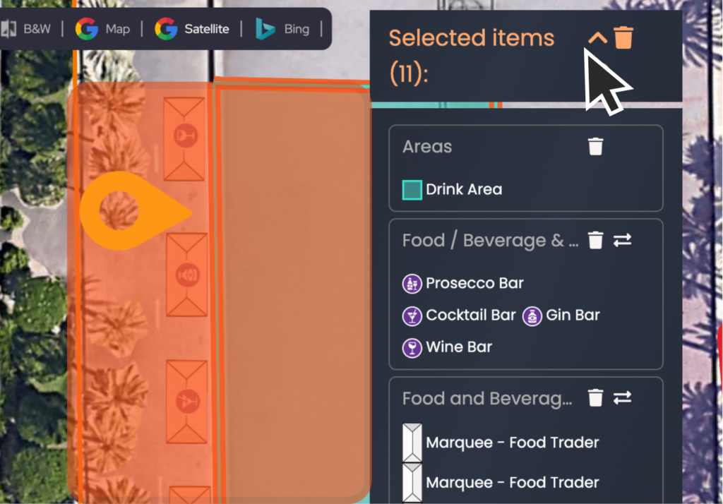 Multi-select objects - OnePlan Events