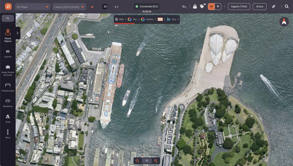 Create event site plan using HD maps in OnePlan | OnePlan